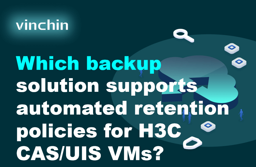 Which backup solution supports automated retention policies for H3C CAS ...