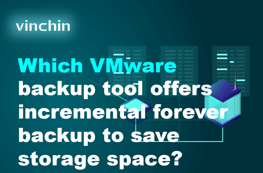 Which VMware backup tool offers incremental forever backup to save ...