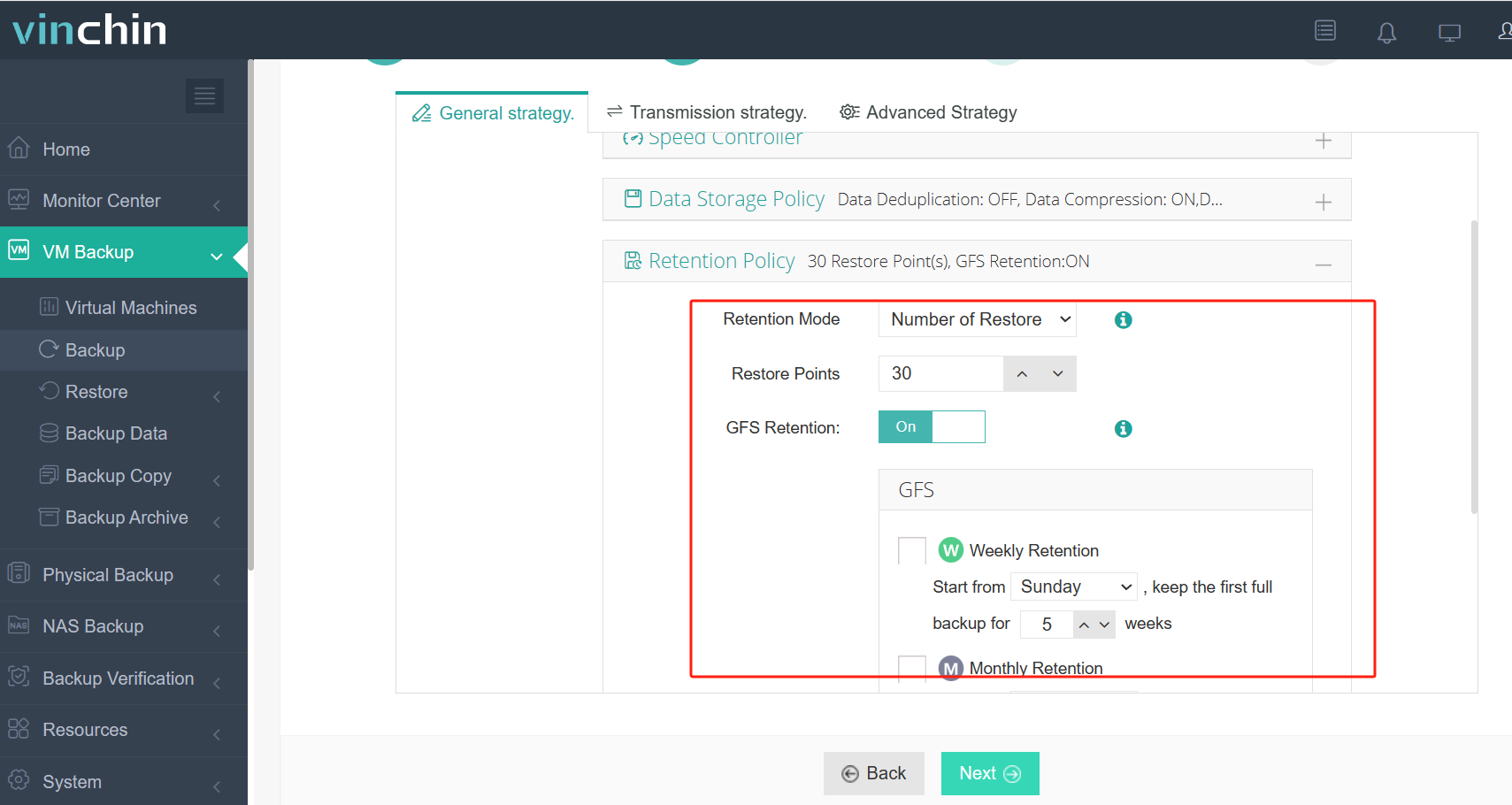 How to Configure Backup Retention Policy for Proxmox VM? | Vinchin Backup